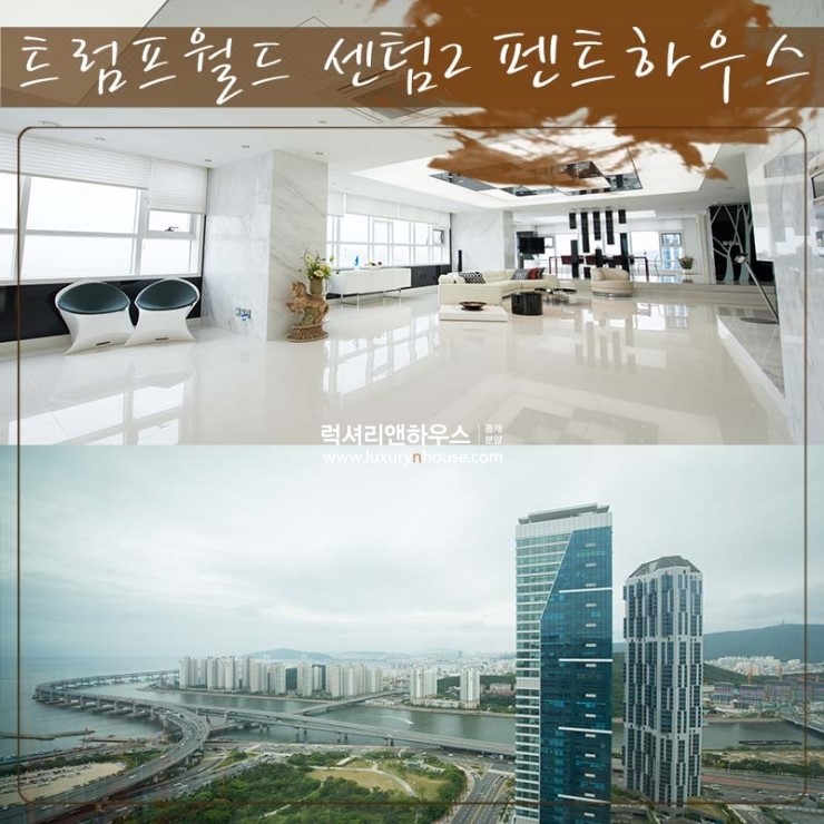 부산 고급아파트 해운대구 우동 최고급아파트 대우트럼프월드 센텀2 펜트하우스 190평 특급급매 58억ㅡ45억 네이버 블로그